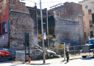 First bricks fall at Coyle Theater - Mon Valley Independent