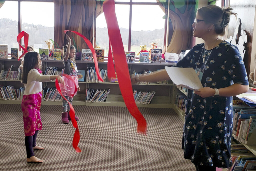 Chinese ribbon dancing - Mon Valley Independent