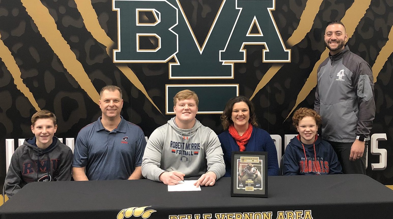 Leopards lineman Baron signs with Robert Morris - Mon Valley Independent