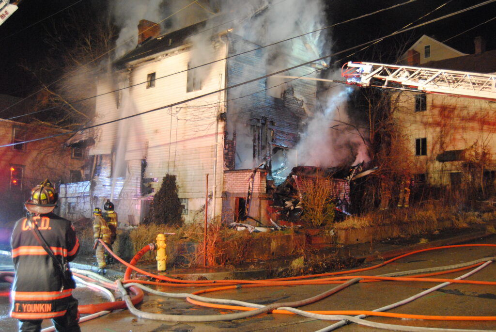 Monessen firefighters battle blaze at abandoned house - Mon Valley ...