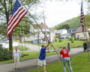 Avenue of Flags on display - Mon Valley Independent