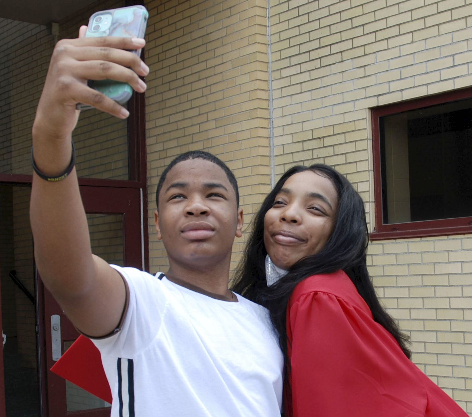 Graduation selfie at EF - Mon Valley Independent