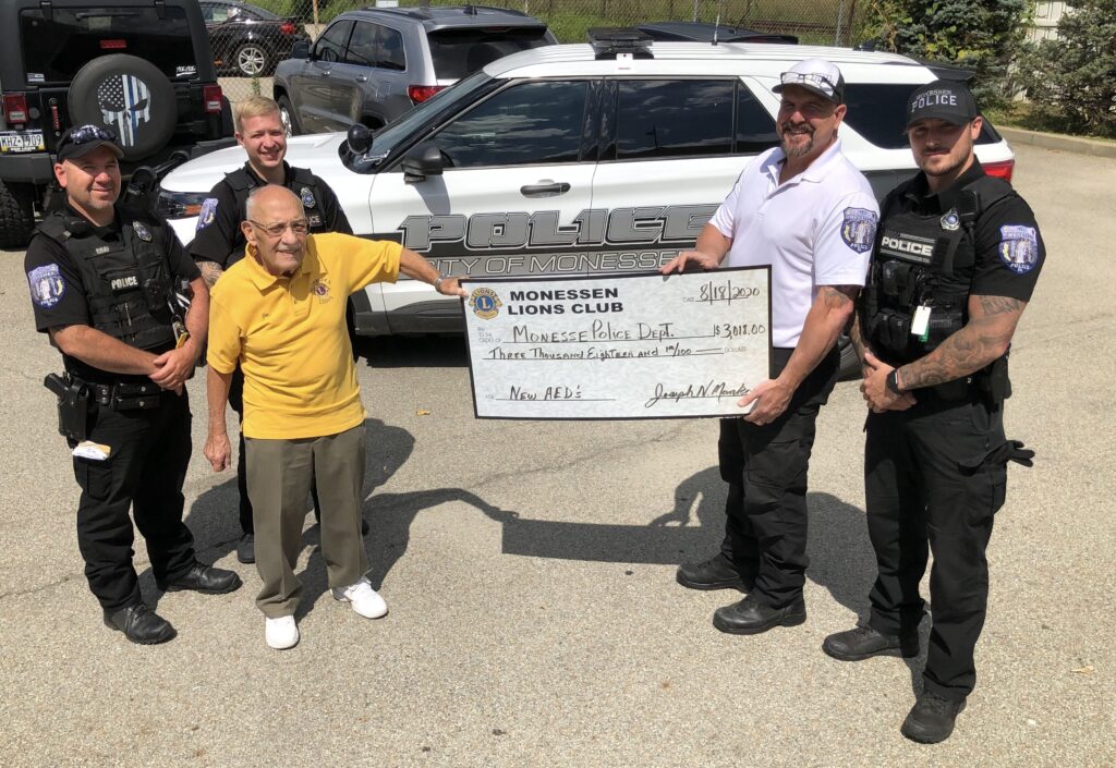 Lions aid Monessen police - Mon Valley Independent