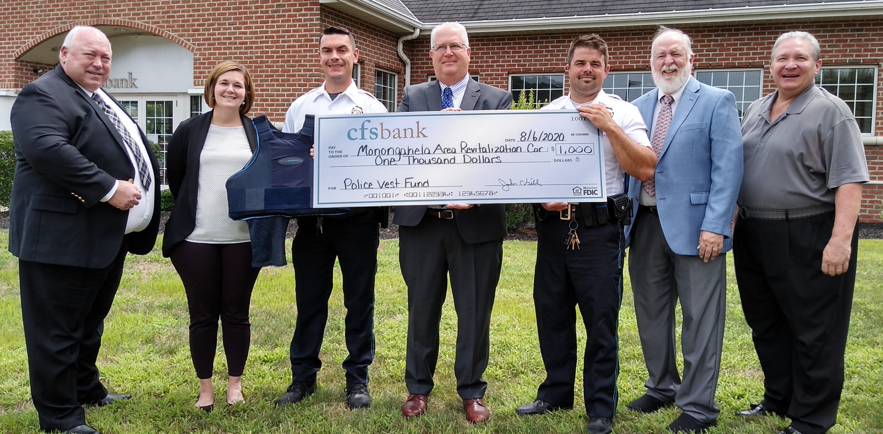 Monongahela police get help from cfsbank, MARC - Mon Valley Independent