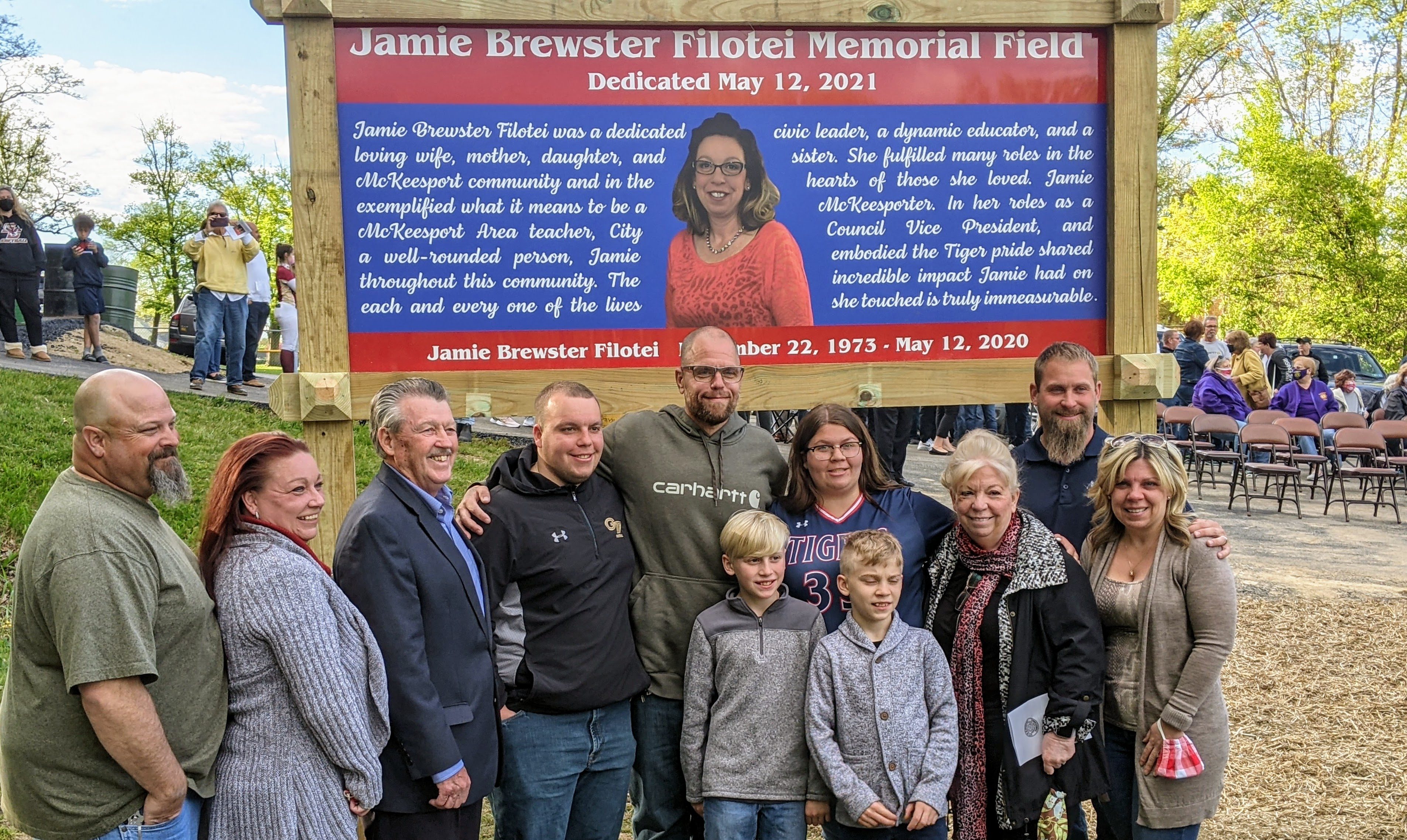 Ballfield named in memory of Jamie Brewster Filotei - Mon Valley ...