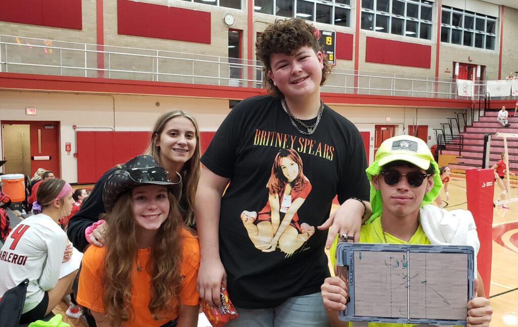 Volleyball fans cheer on the Cougars - Mon Valley Independent