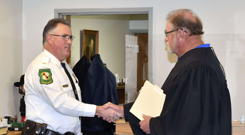 Father swears in Christner as Rostraver police chief - Mon Valley ...