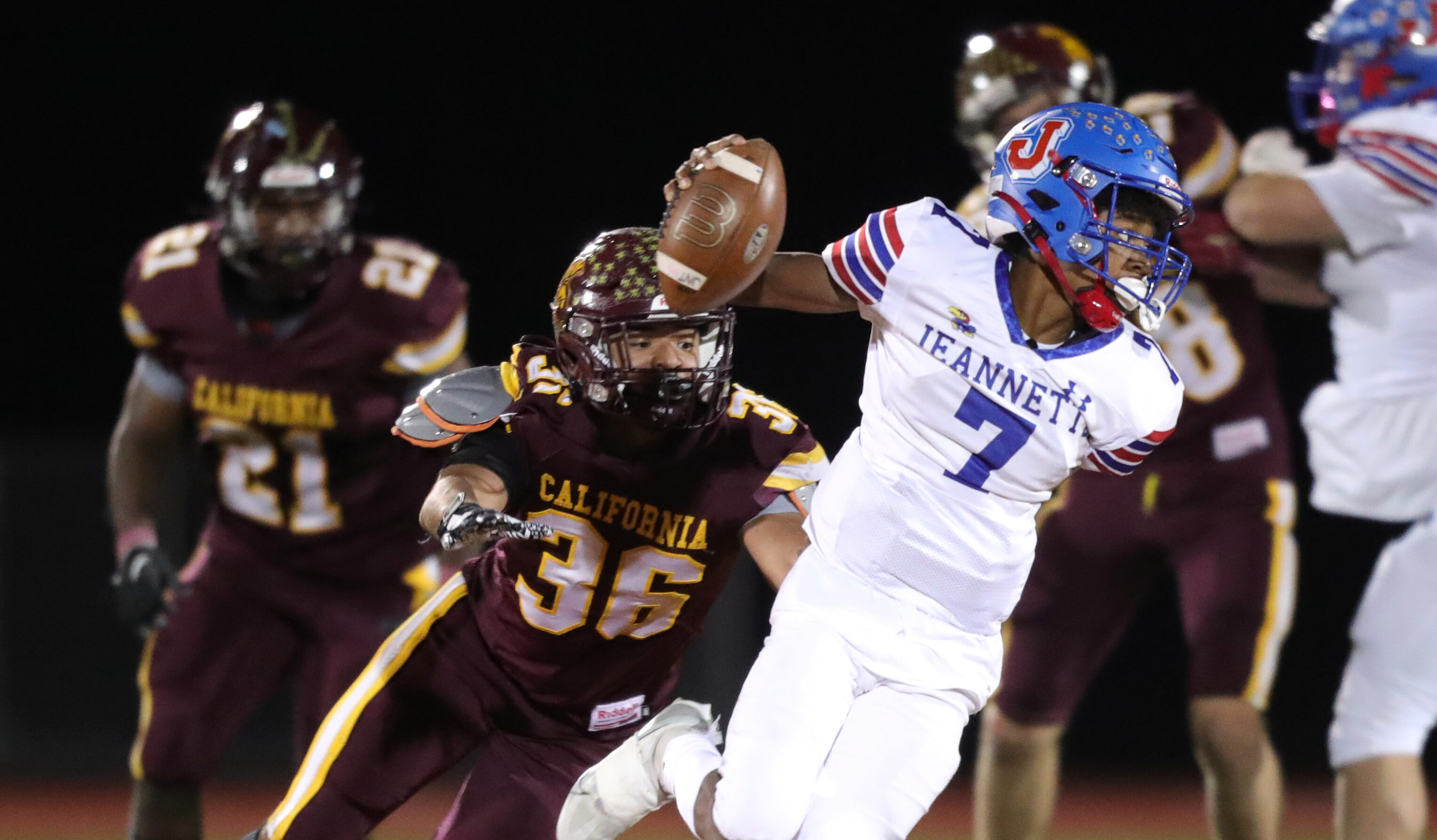 Trojans stick to ground game in playoff victory - Mon Valley Independent