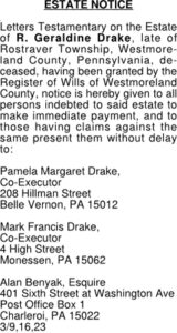 Public Notices - March 9, 2024 - Mon Valley Independent