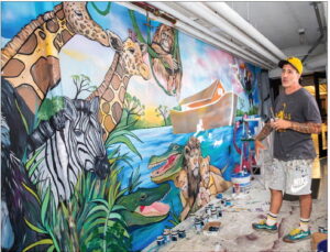 Noah’s Ark mural is latest creation for local artist - Mon Valley ...