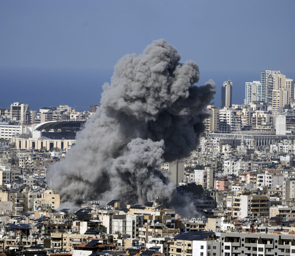 Israeli strikes hit Beirut suburbs and kill 31 Palestinians in the Gaza ...