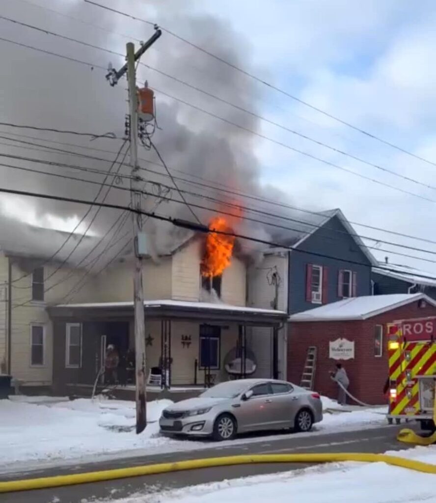 Roscoe fire damages house, funeral home - Mon Valley Independent