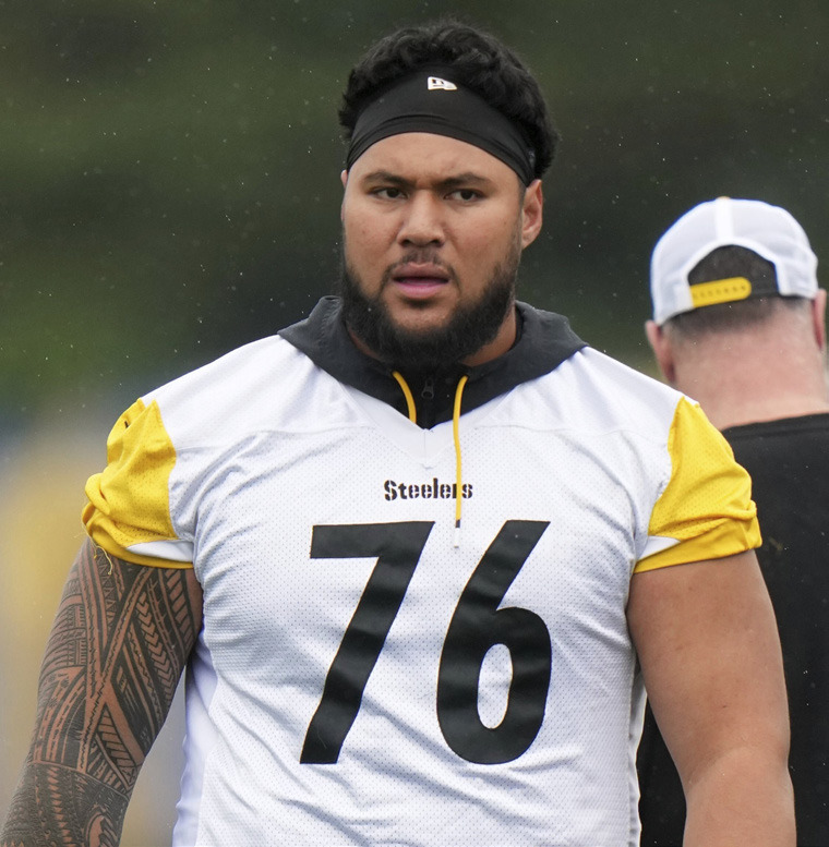 Hitting reset not easy for Steelers’ Fautanu after injury - Mon Valley ...