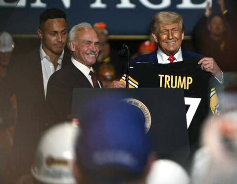 Trump named ‘honorary Steeler’ - Mon Valley Independent
