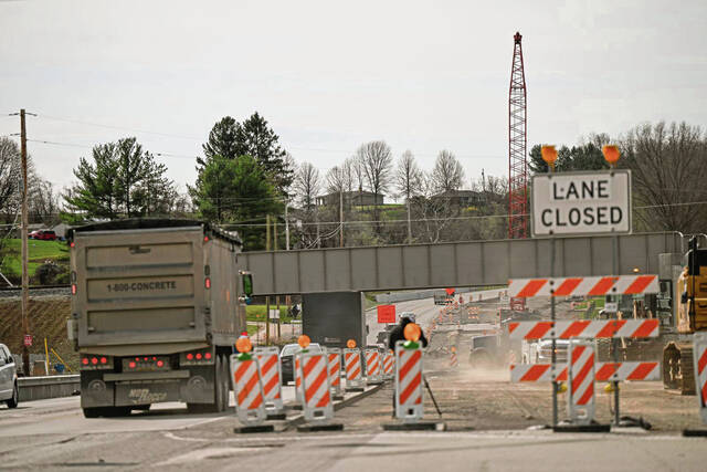 PennDOT concrete work to restrict traffic on I-70 - Mon Valley Independent