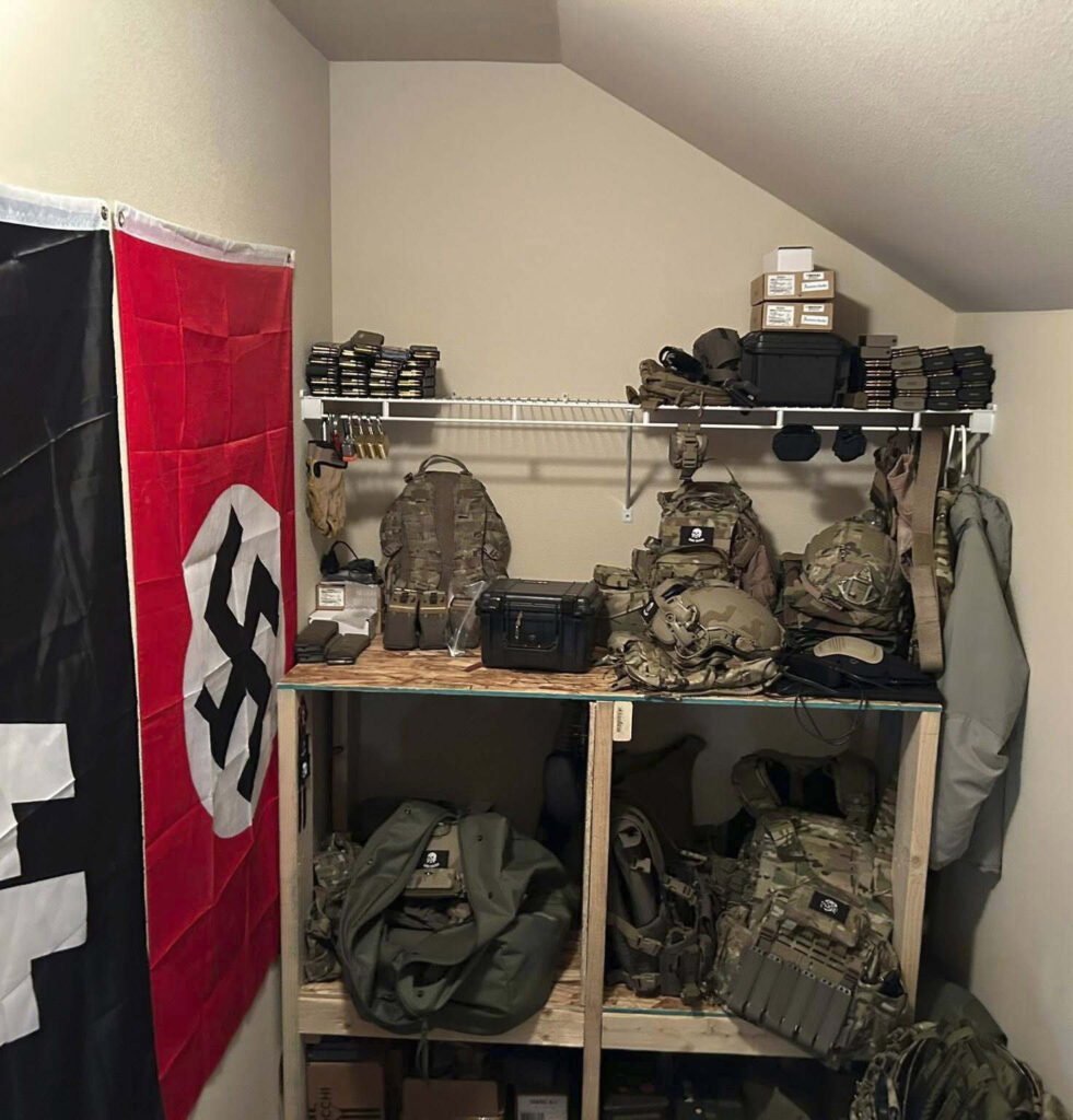 2 arrested with arsenal and Nazi paraphernalia after base robbery were ...