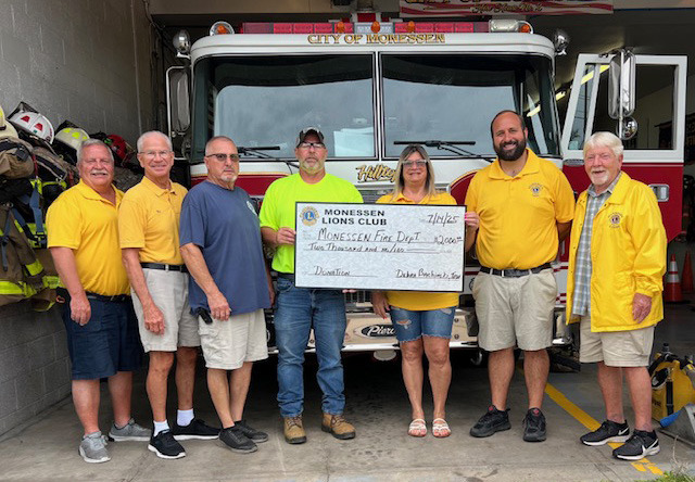 MONESSEN LIONS DONATE TO CITY FIRE DEPARTMENT - Mon Valley Independent