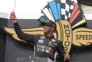Wallace becomes first black NASCAR driver to win in Indy - Mon Valley ...