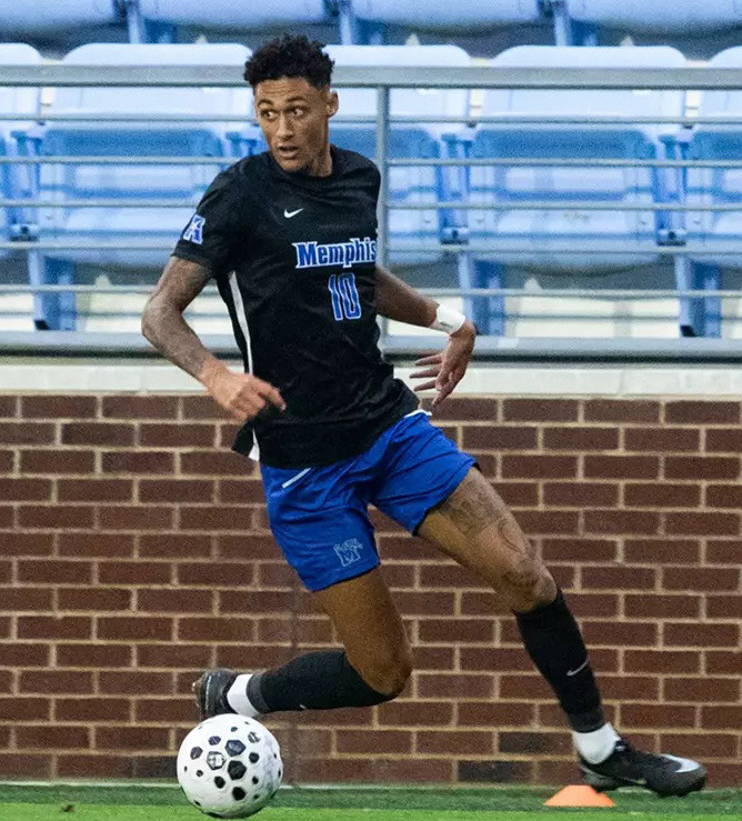 Memphis men’s soccer forward Eben McIntyre - Mon Valley Independent