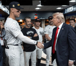 Trump draws cheers, boos in appearance at Yankees game - Mon Valley ...
