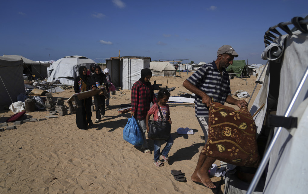 Despair deepens for a Palestinian family forced to flee across Gaza yet ...