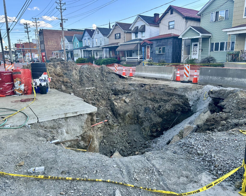 Trench collapse site still an 'active hazard' - Mon Valley Independent
