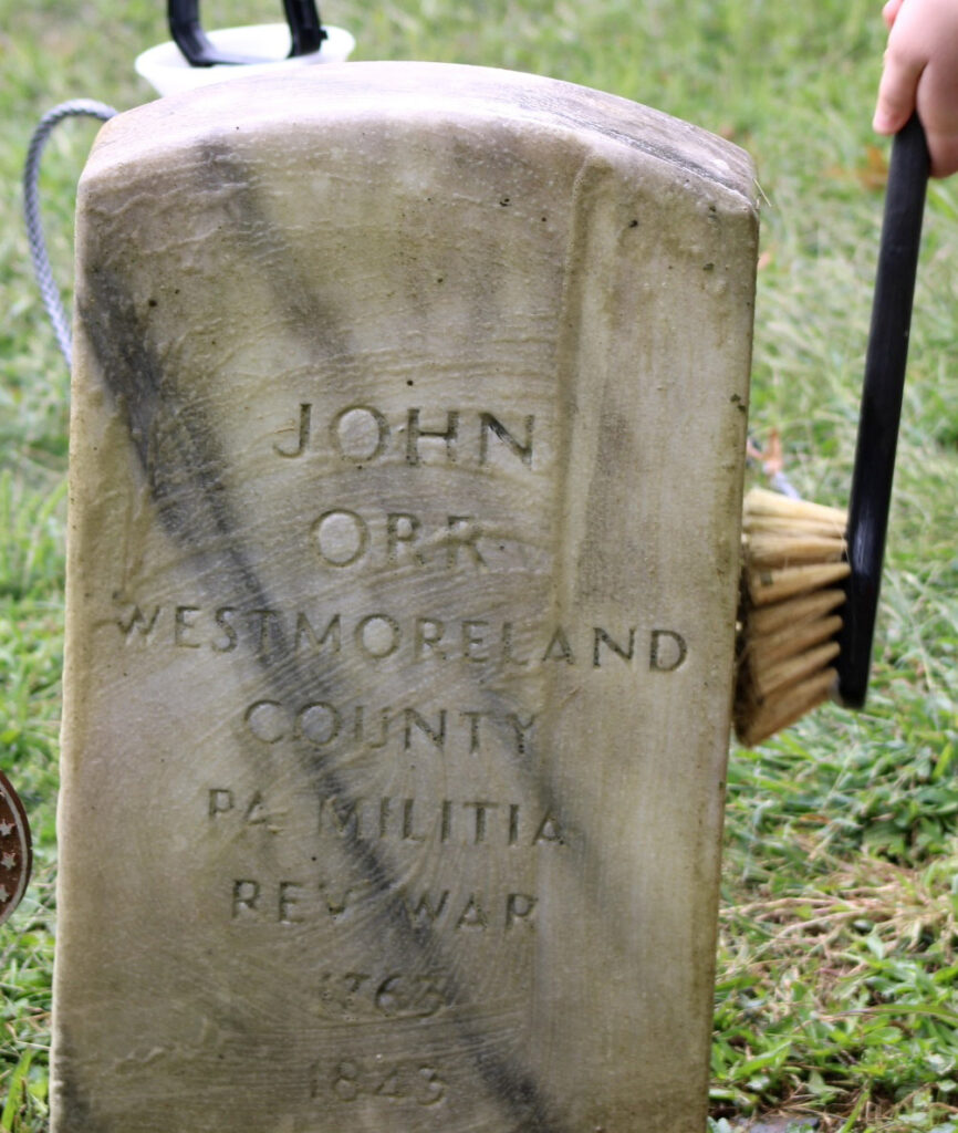 Queen Alliquippa DAR chapter cleaning gravestones at area cemeteries ...