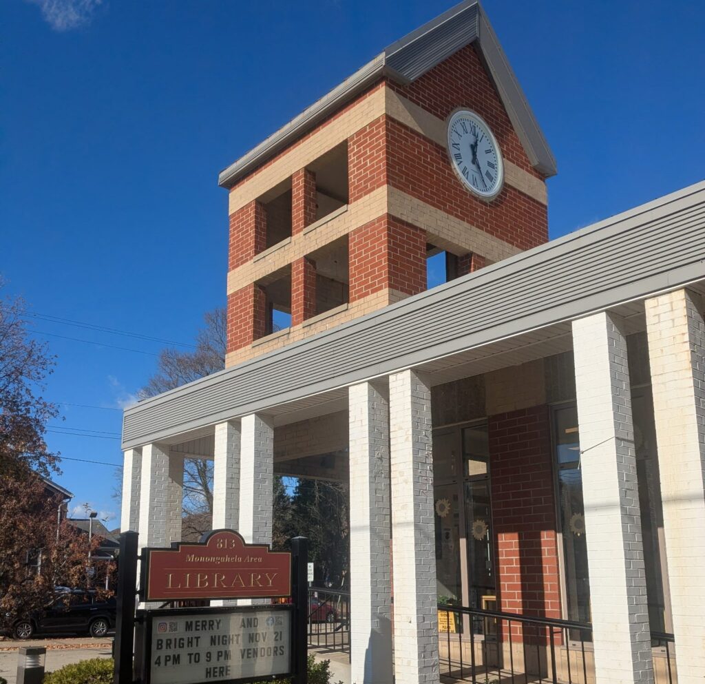 Restored Monongahela library clock ticking again - Mon Valley Independent