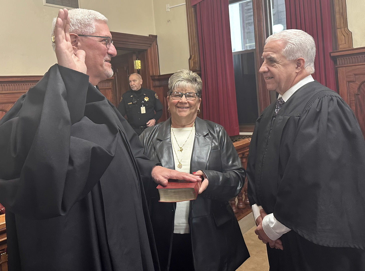 Officials sworn in, including new judge, register of wills - Mon Valley ...