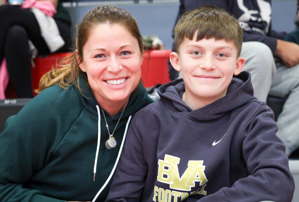 Family support at BVA game - Mon Valley Independent