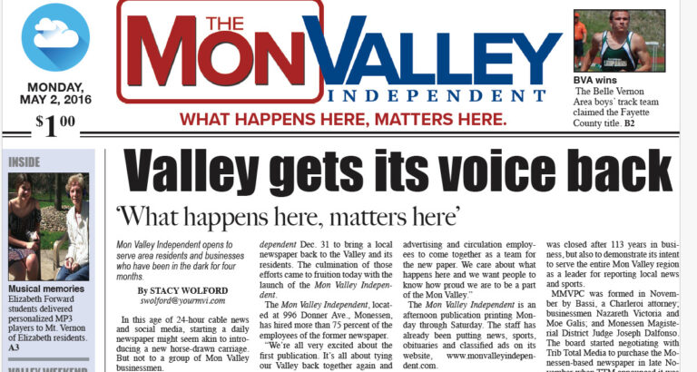 Frazier falls on play at plate - Mon Valley Independent